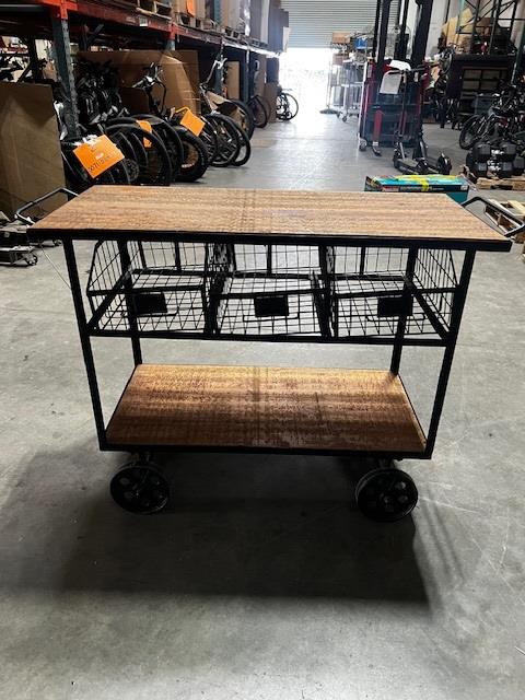 Antique Style Rolling Service Cart | Property Room