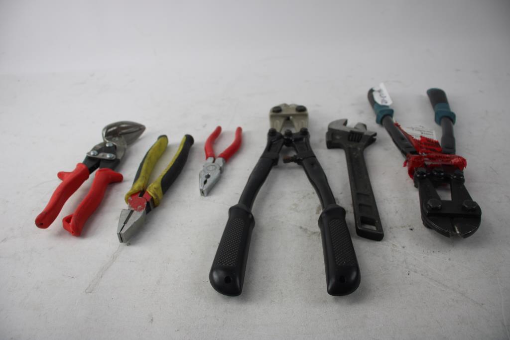 Anvil 14" Bolt Cutters, Crescent Wiss Clippers, And More, 15+ Pieces ...
