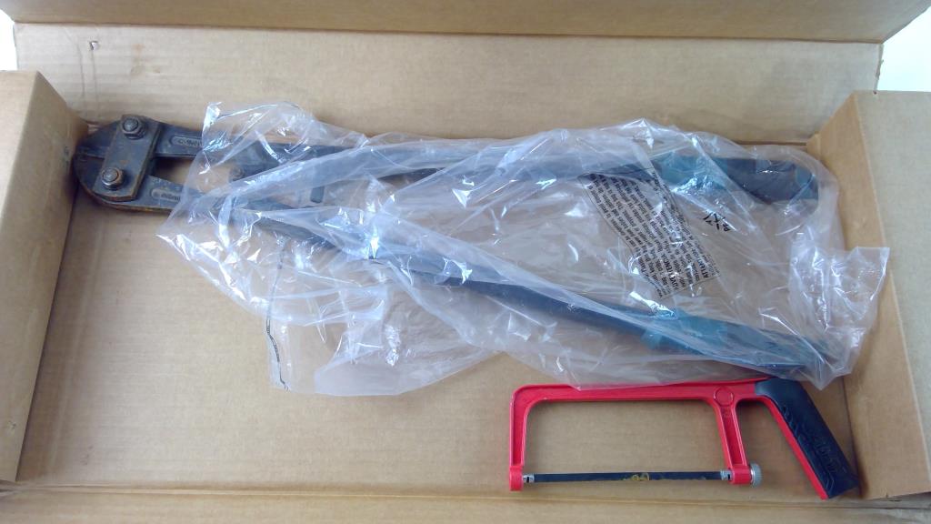 Anvil Boltcutters And HyperTough Hacksaw | Property Room