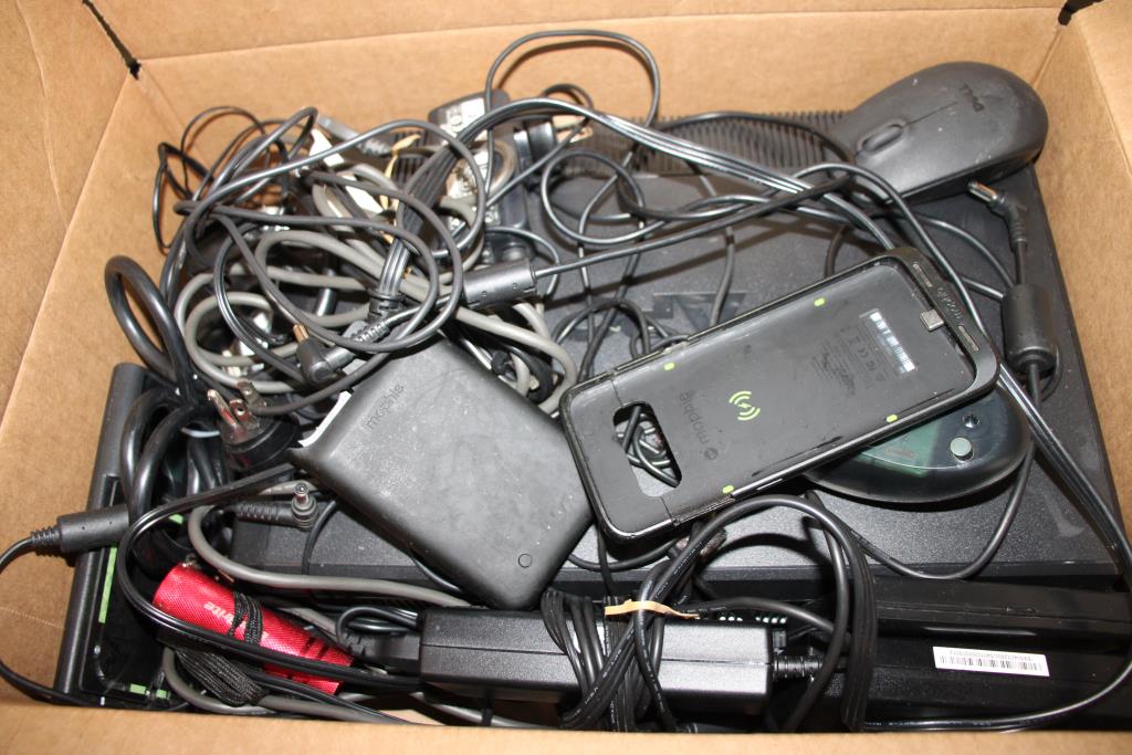 APC Battery Backup, Mouses, Adapters Bulk Lot. | Property Room