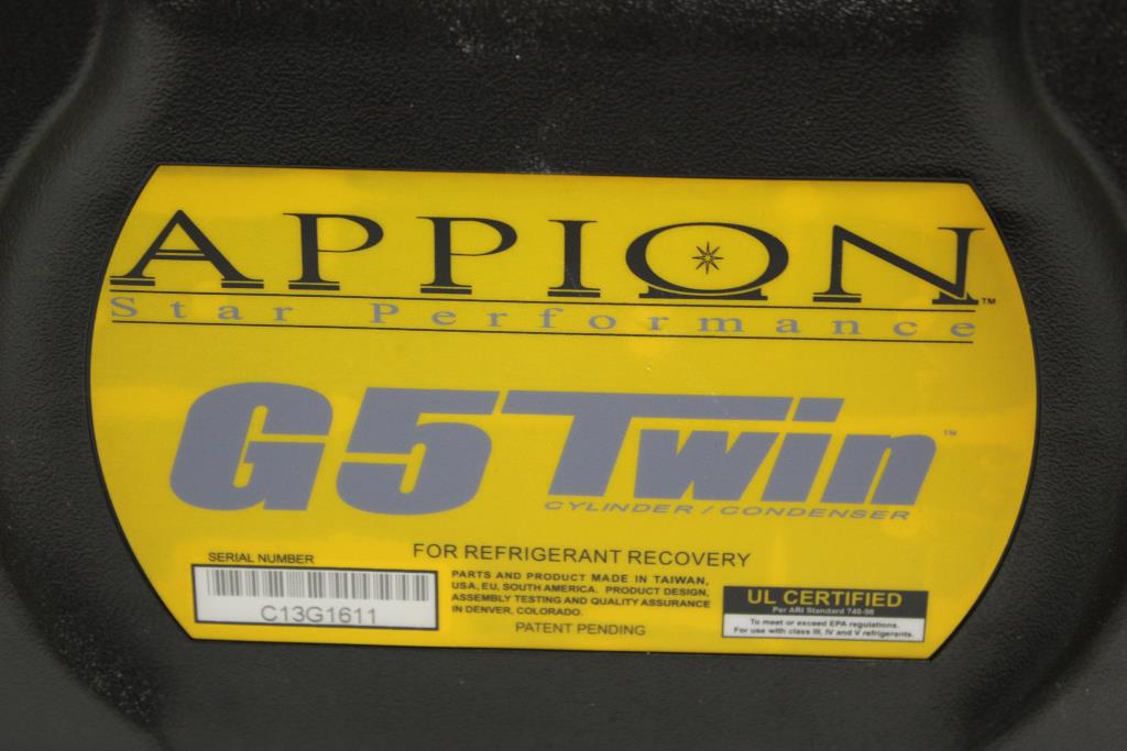 Appion G5Twin Refrigerant Recovery Machine | Property Room
