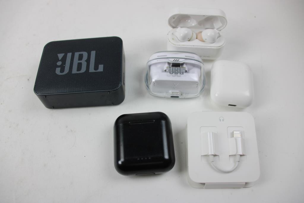 Apple Airpods 2nd Generation A1602, JBL Tunebuds, JBL Speaker GO ...