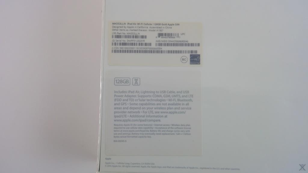 Apple IPad Air 128GB 2nd Gen, Unknown Carrier | Property Room
