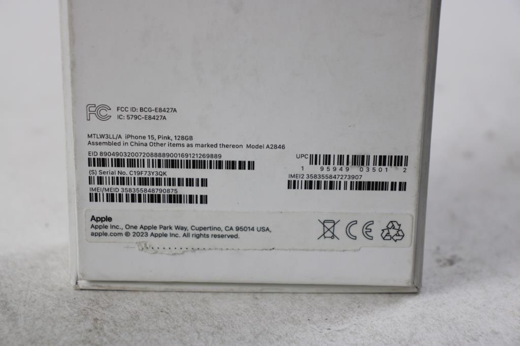 Apple IPhone 15, 128GB, Unknown Carrier - NEW IN OPEN BOX - BLACKLISTED ...