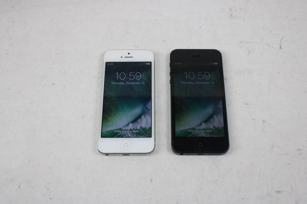 Apple IPhone 5, 2 Pieces 16GB, Carrier | Property Room