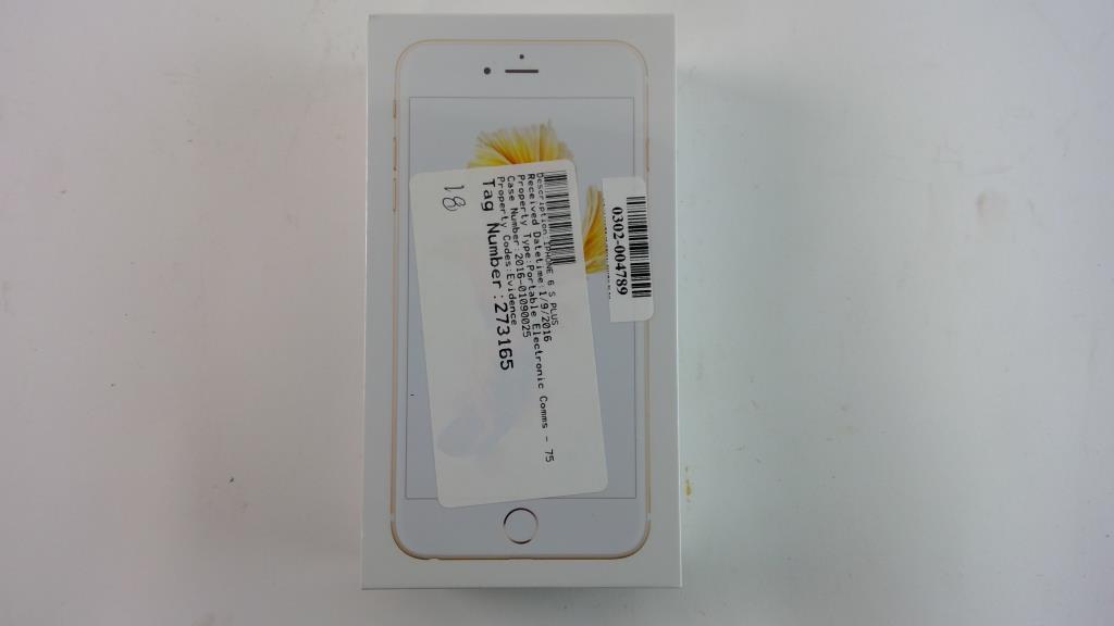 Apple IPhone 6s Plus 128GB, Unknown Carrier | Property Room