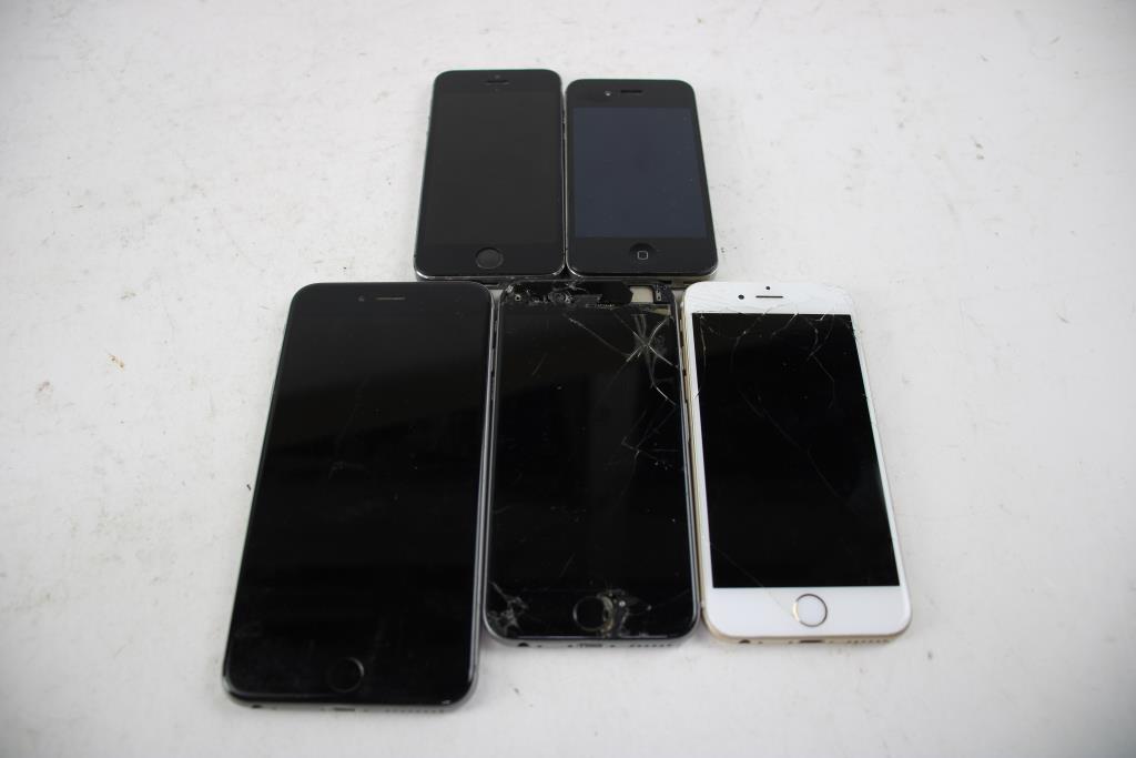 Apple IPhone Lot, 5 Pieces Sold For Parts | Property Room