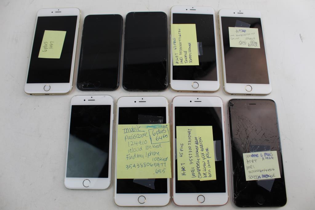 Apple IPhone Lot, 8 Pieces Sold For Parts | Property Room