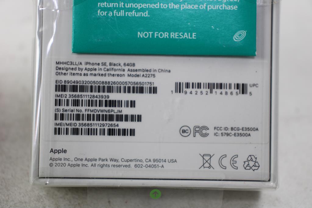 Apple IPhone SE, 64GB Black | Property Room