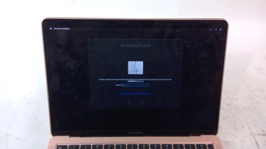 Apple Macbook Air, Apple Locked, Sold For Parts | Property Room