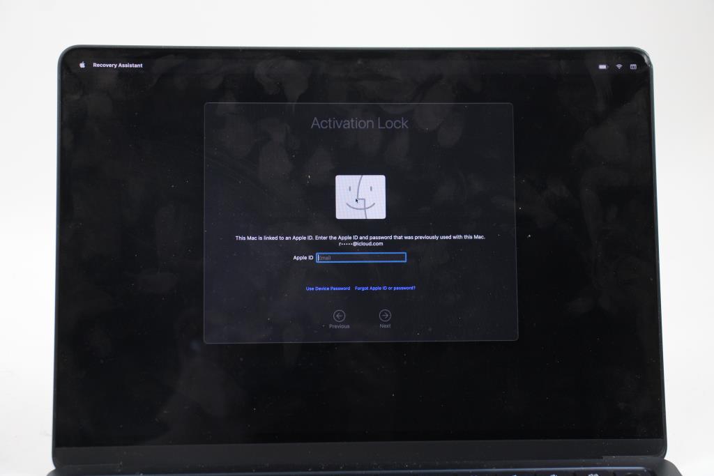 Apple MacBook , Apple ID Activation Locked, Sold For Parts Only ...
