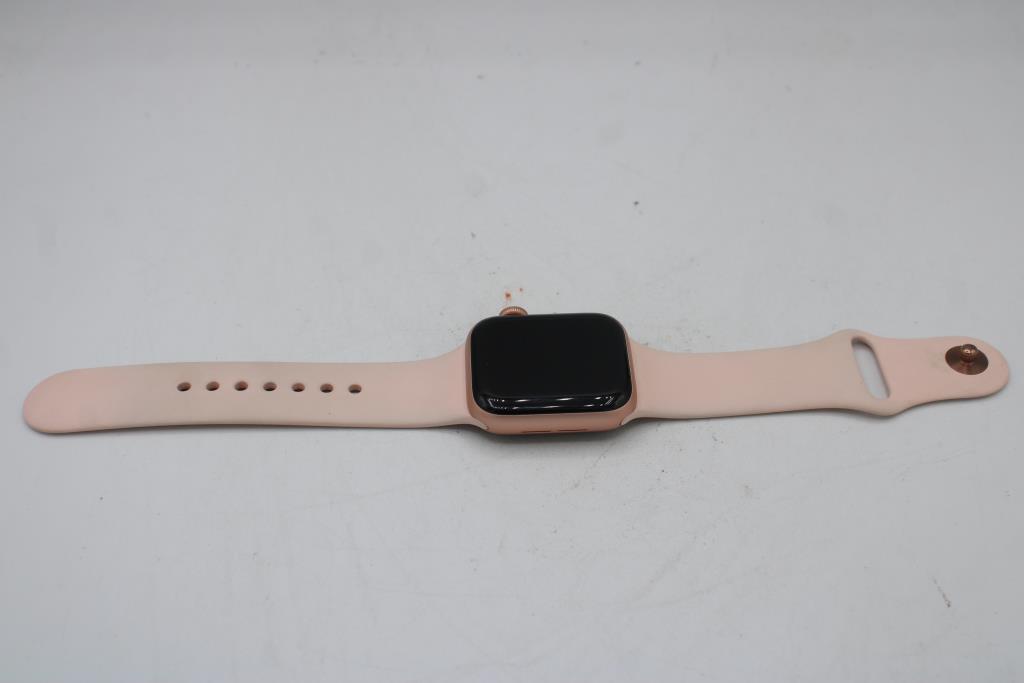 Apple Watch Series 4 (LTE+GPS), 40mm Aluminum Case, Pink Sports Band (S ...