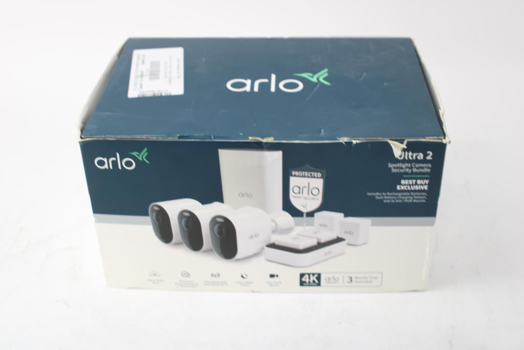 Arlo Ultra 2 Spotlight Camera Security Bundle | Property Room