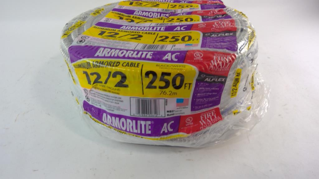 Armorlite Aluminium Armored Cable 12/2 250' | Property Room