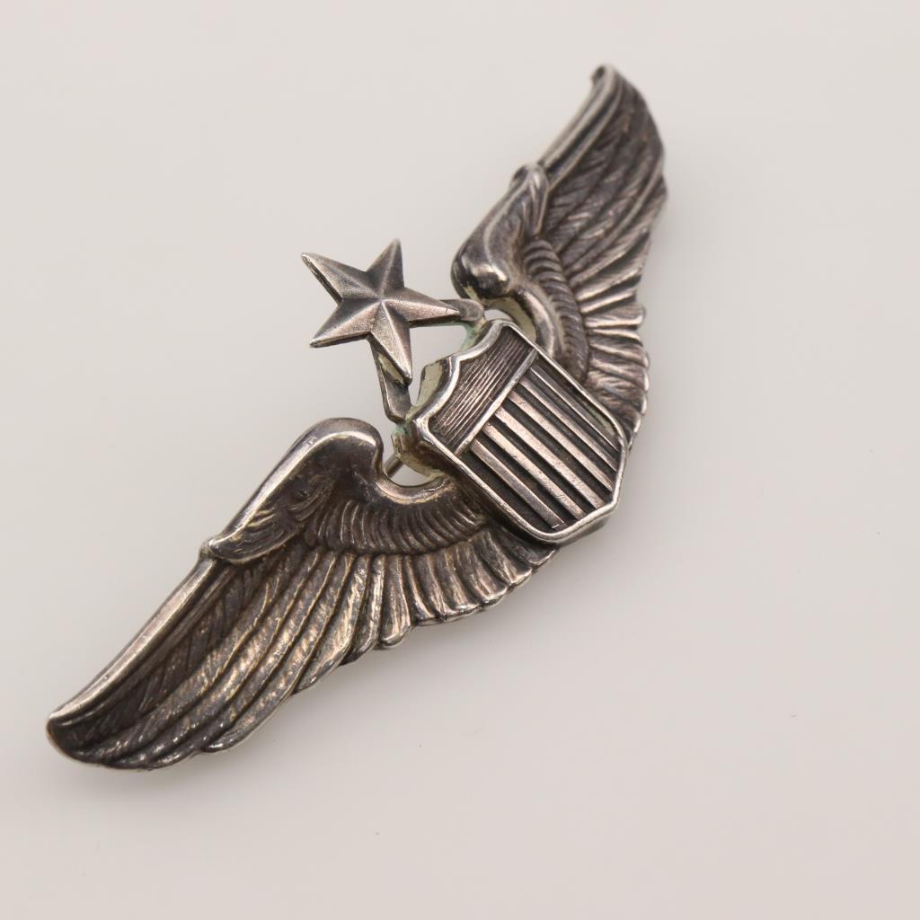 Army Senior Aviator Military Wing Silver Pin | Property Room
