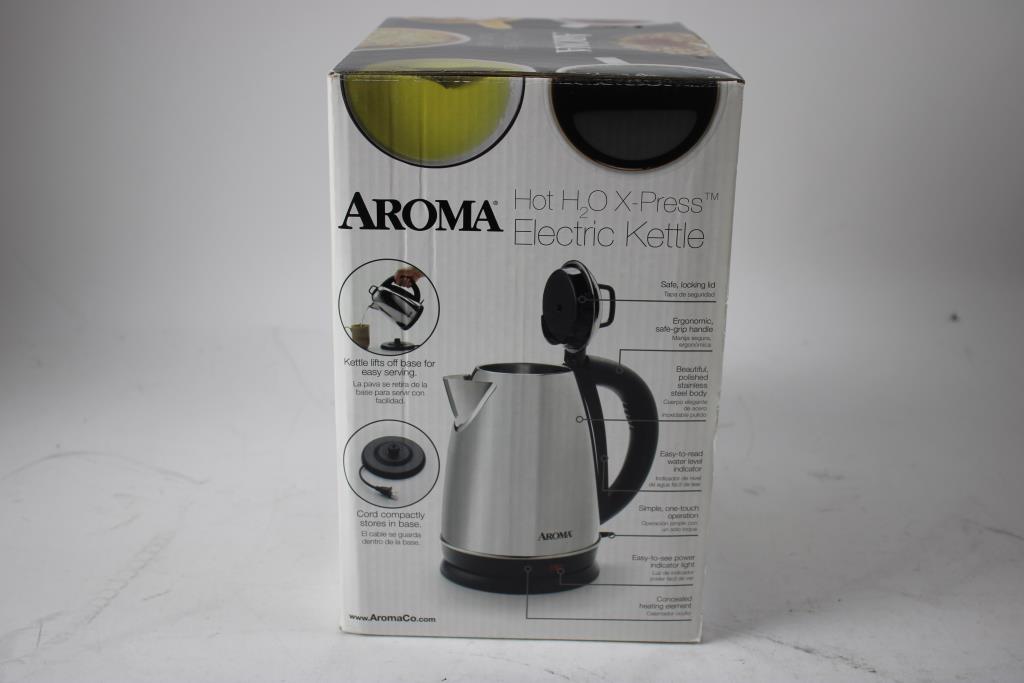 Aroma Hot H2O X-Press Electric Kettle AWK-115S | Property Room