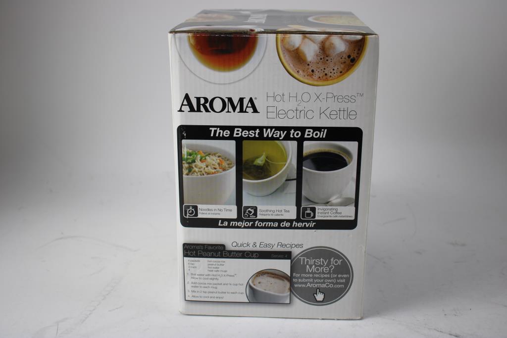 Aroma Hot H2O X-Press Electric Kettle AWK-115S | Property Room