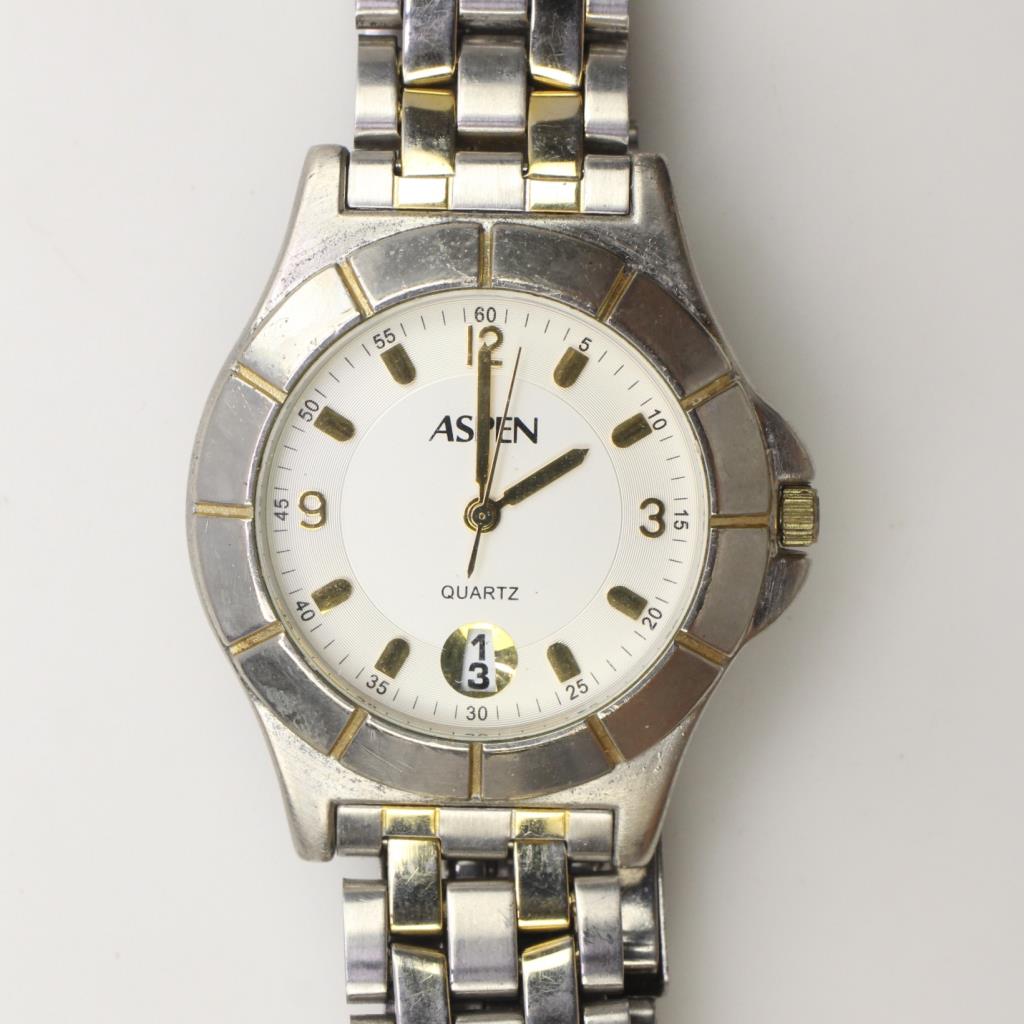 Aspen Quartz Two Tone Watch | Property Room