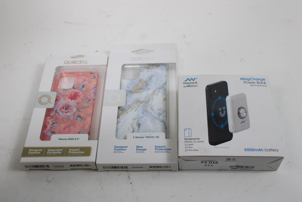 Assorted Cellphone Cases And Powerbank, 10+ Pieces | Property Room