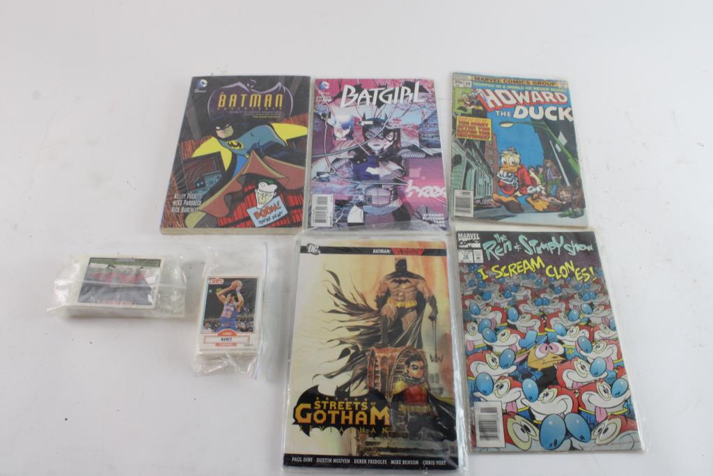 Assorted Comic Books & Trading Cards, 10+ Pieces | Property Room