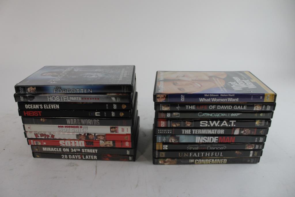 Assorted Dvd Movies, 20+ Pieces | Property Room