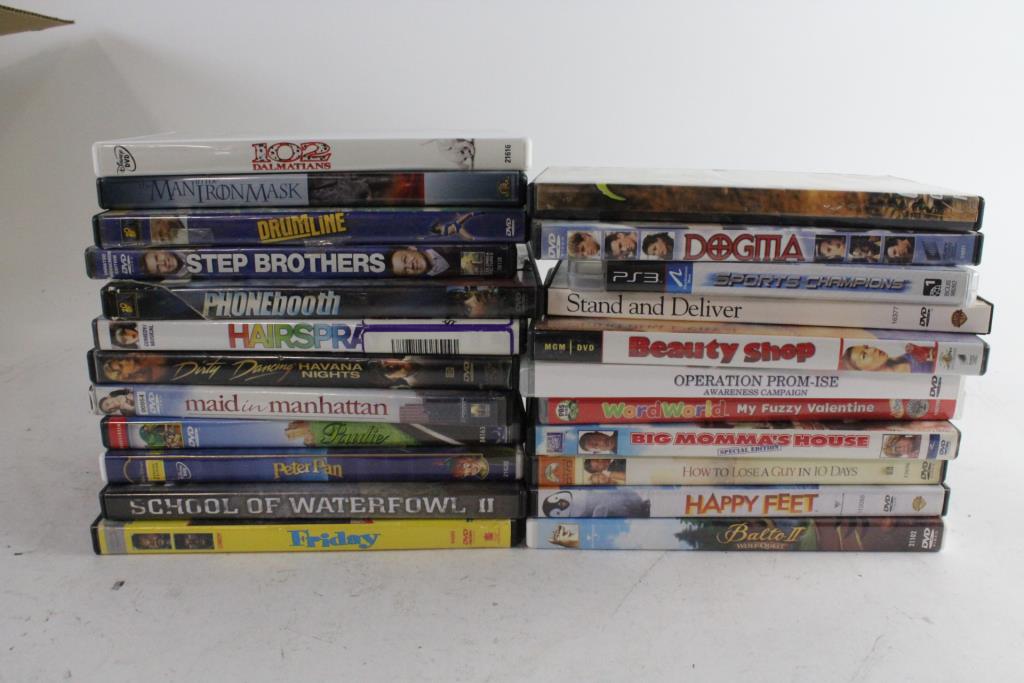 Assorted DVD Movies, 20+ Pieces And More | Property Room