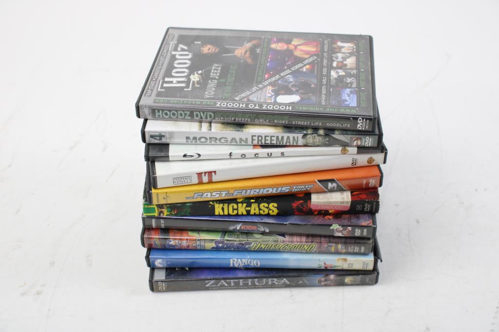 Assorted DVD's, 10+ Pieces | Property Room
