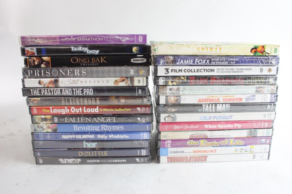 Assorted Dvds/Blu-ray Movies, 20+ Pieces | Property Room