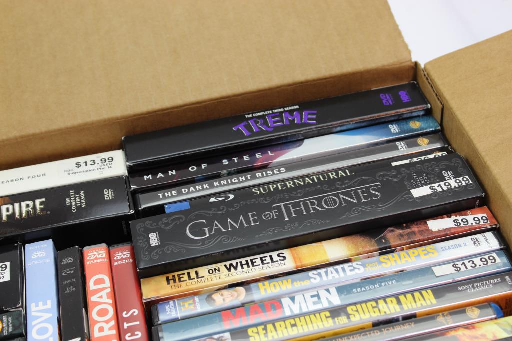 Assorted DVDs/Blu-ray Movies And TV Series, 25+ Pieces | Property Room