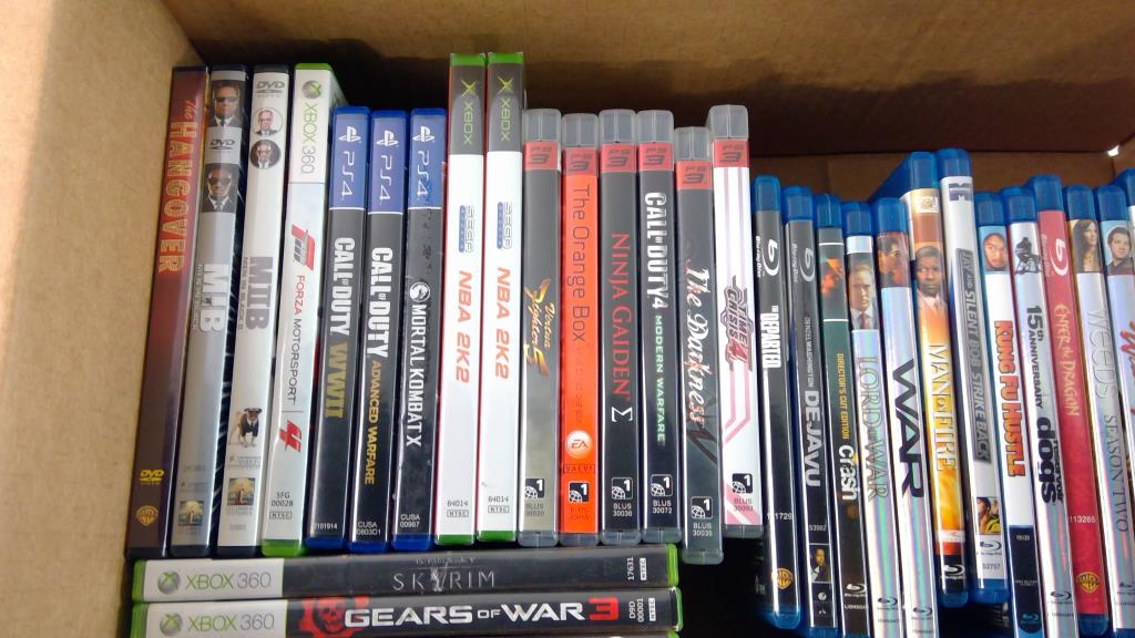 Assorted Dvds/blu-ray Movies And XBox/Playstation Games, 10+ Pieces ...