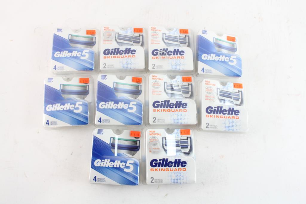 Assorted Gillette Blade Packs, 10 Pieces | Property Room