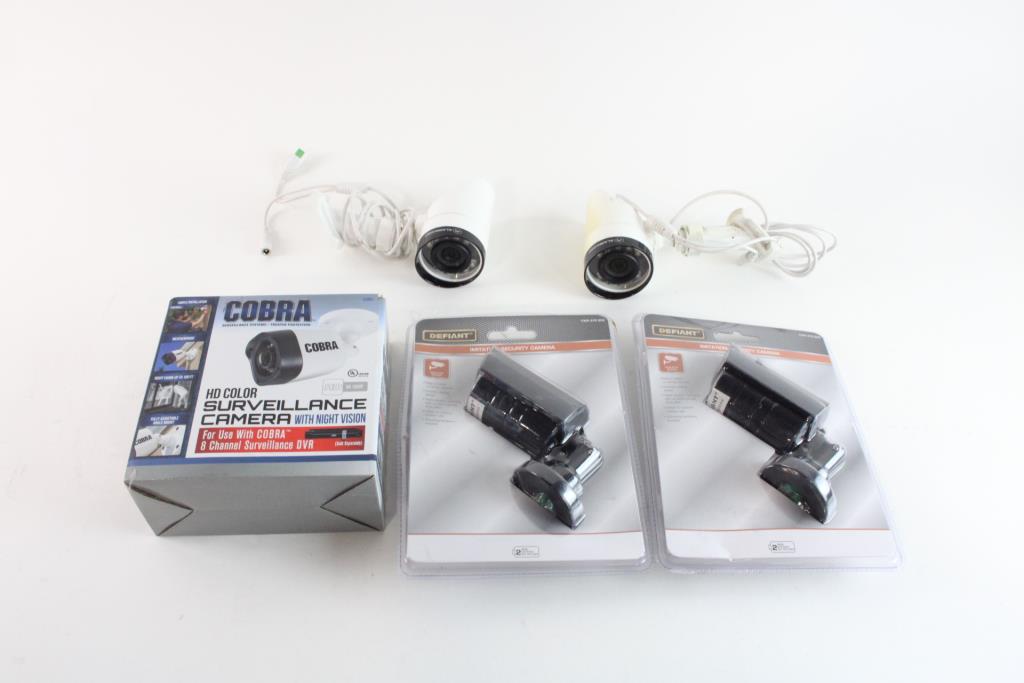 Assorted Security Cameras Lot, 5 Pieces | Property Room