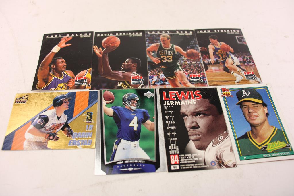 Assorted Sport Trading Cards 8 Pieces | Property Room
