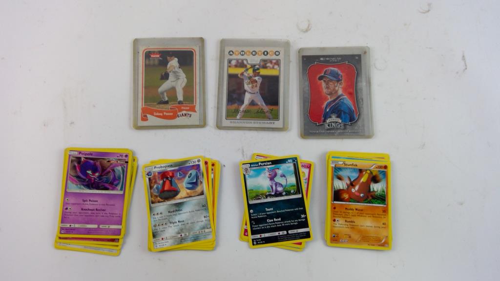 Assorted Sports & Pokemon Cards, 10+ Pieces | Property Room
