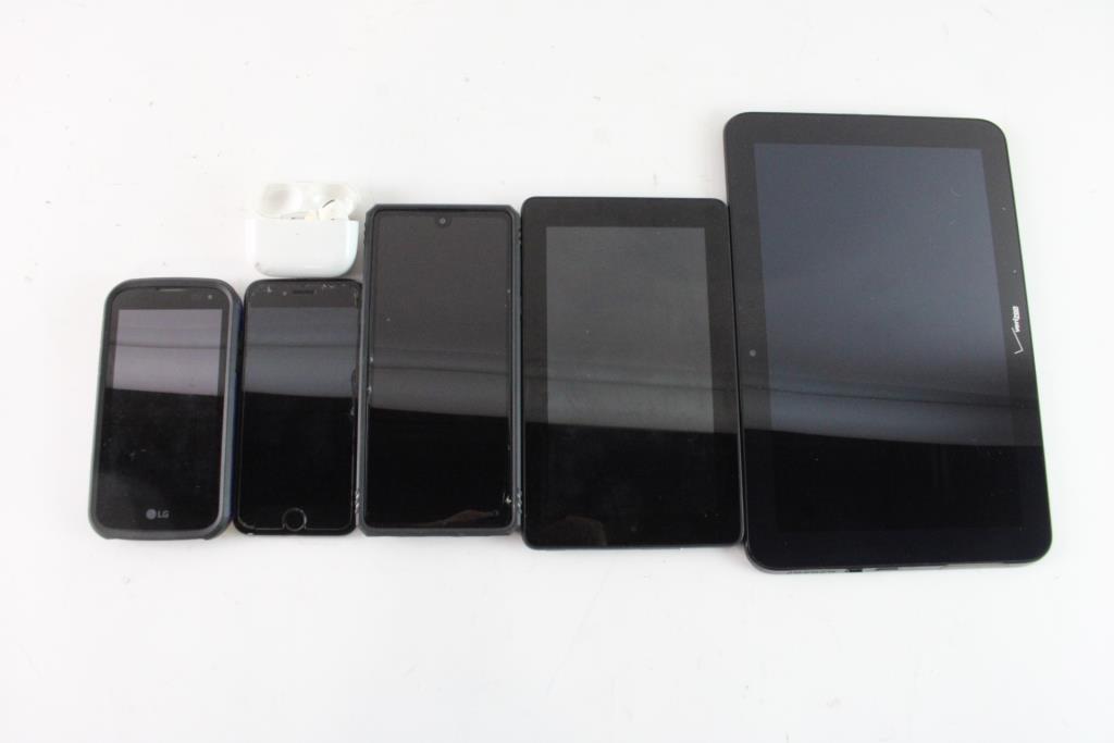 Assorted Tablets, Phones & More, 6 Pieces | Property Room
