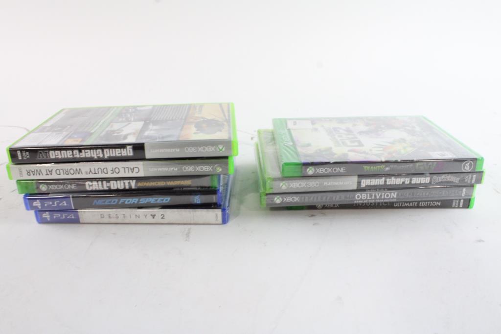 Assorted Xbox & Playstation Games, 9 Pieces | Property Room