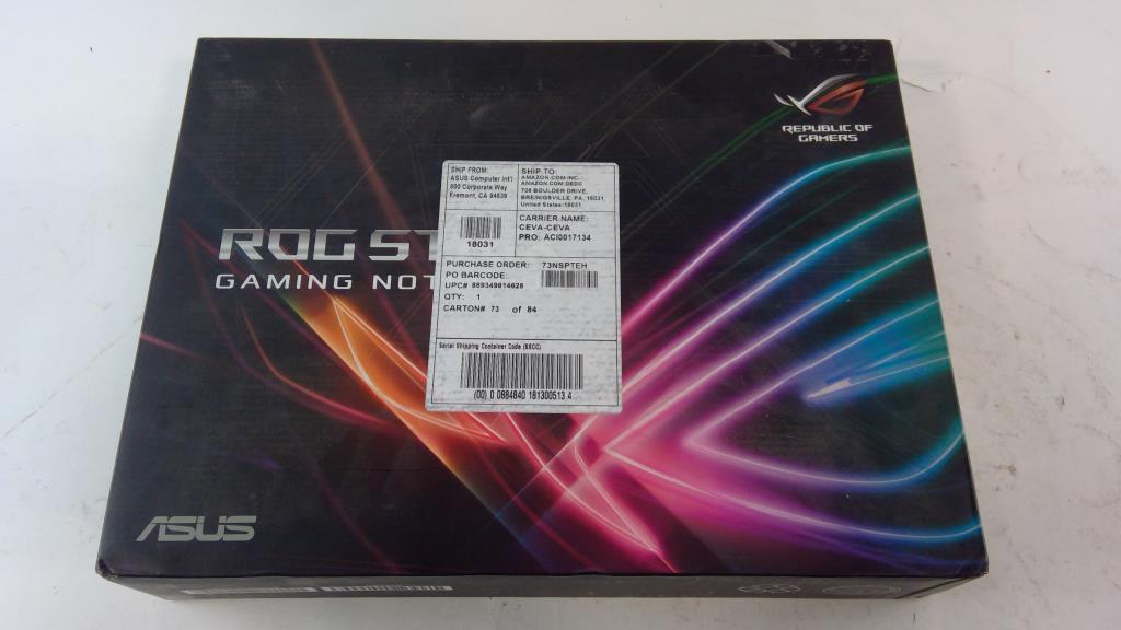 Asus Rog Strix Laptop, New In Box | Property Room