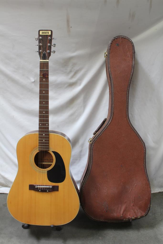 Augusta Acoustic Guitar With Case | Property Room