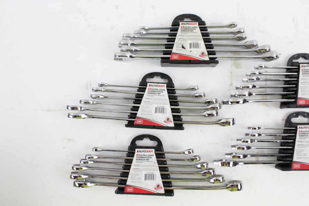 AutoCraft Extra Long Combination Wrench Sets, 5 Pieces | Property Room