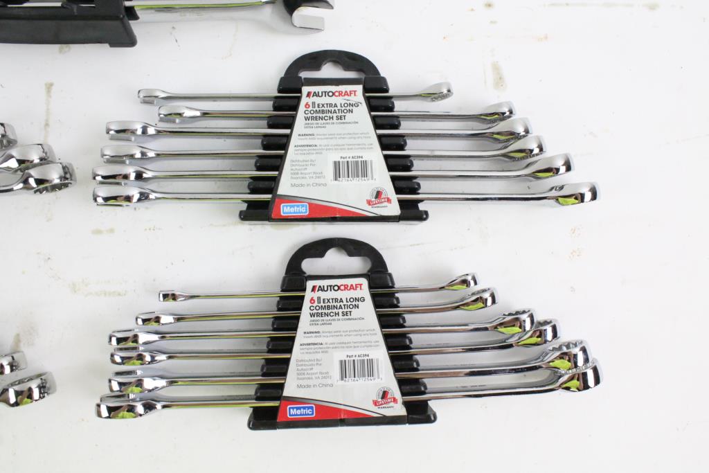 AutoCraft Extra Long Combination Wrench Sets, 5 Pieces | Property Room