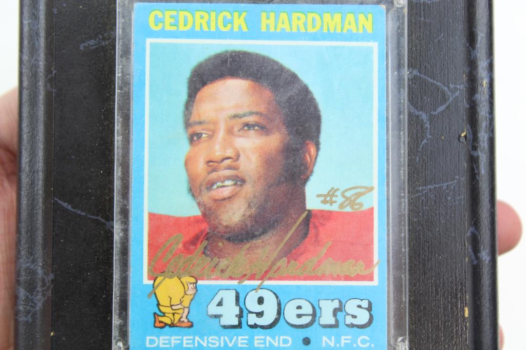 Autographed 49ers Cedrick Hardman Trading Card On Plaque With ...