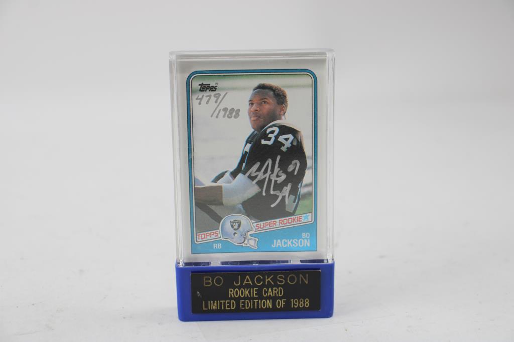 Autographed Bo Jackson Rookie Card 1988 Topps #327 | Property Room