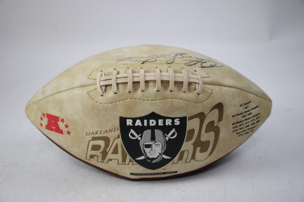 Autographed Otis Sistrunk Oakland Raiders Commemorative Football ...