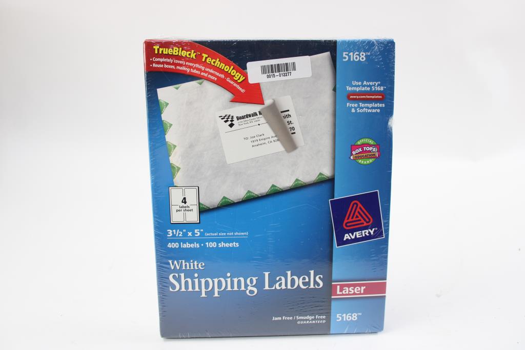 Avery Shipping Labels | Property Room