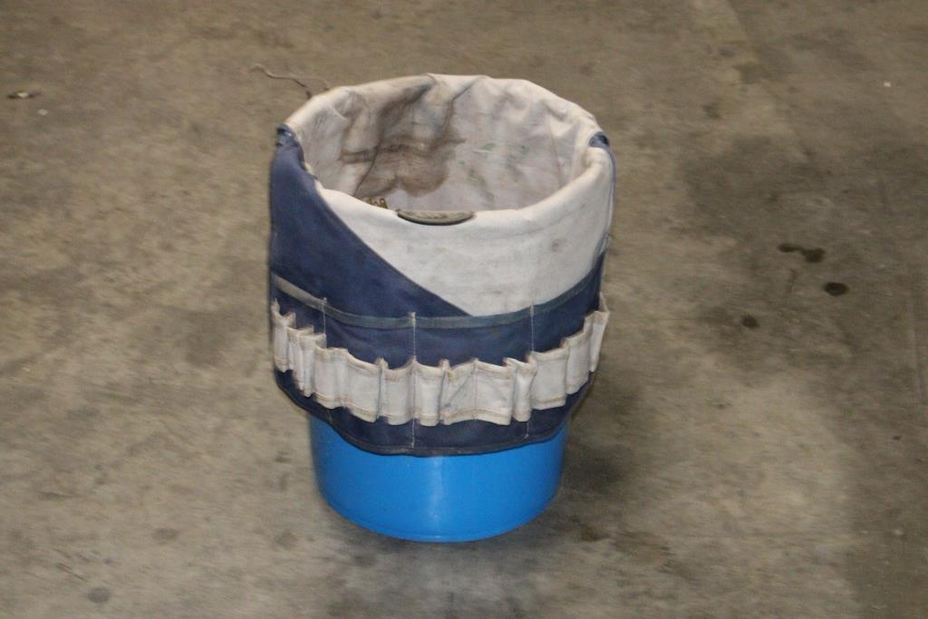 AWP Blue Tool Bucket With Milwaukee Chuck Drill And Other Misc Tools ...
