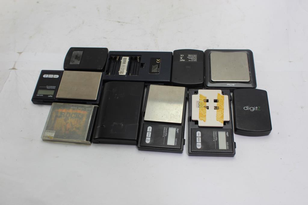 AWS, DigitZ And More Digital Pocket Scales, 10 Pieces | Property Room