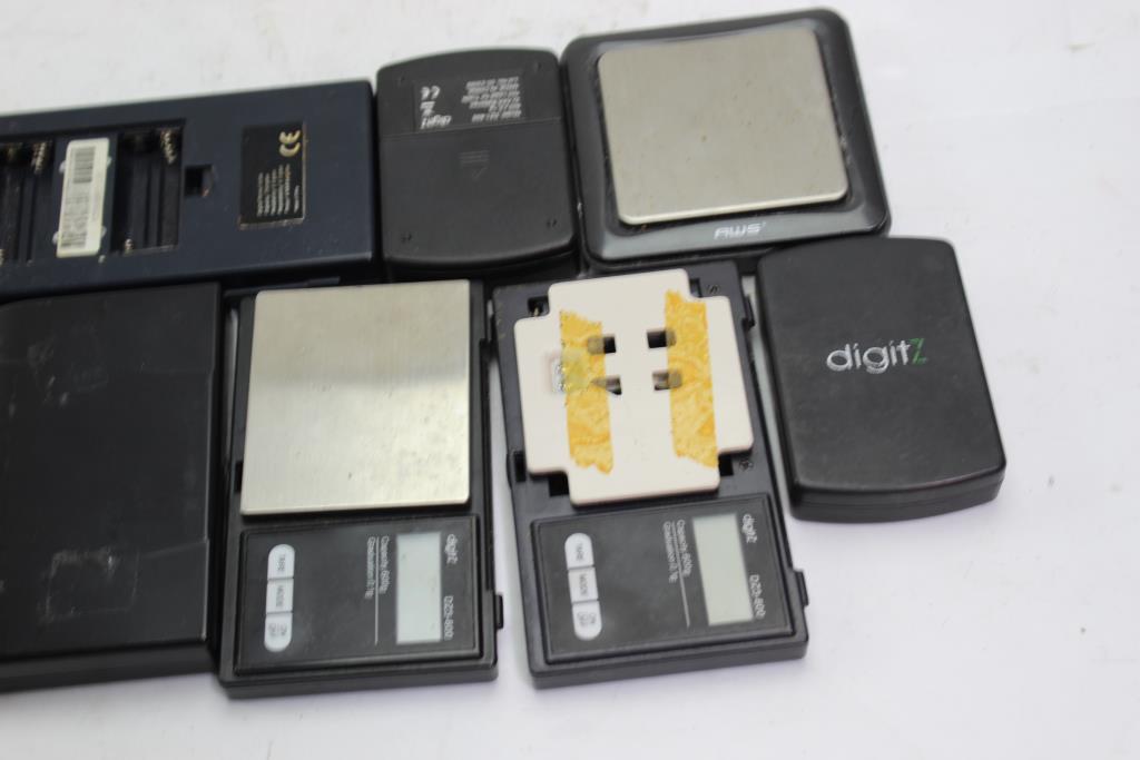 AWS, DigitZ And More Digital Pocket Scales, 10 Pieces | Property Room