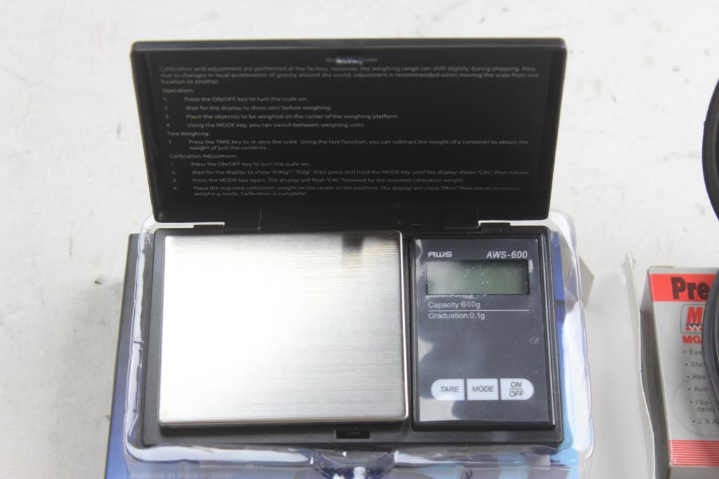 AWS-600 And Mega Weigh Mgp-1014 Digital Scales: 2 Items | Property Room