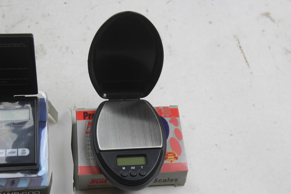 AWS-600 And Mega Weigh Mgp-1014 Digital Scales: 2 Items | Property Room