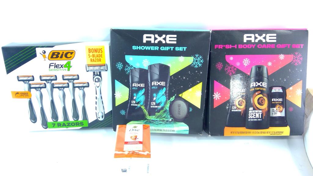 Axe Shower Gift Set And More, 4 Pieces | Property Room